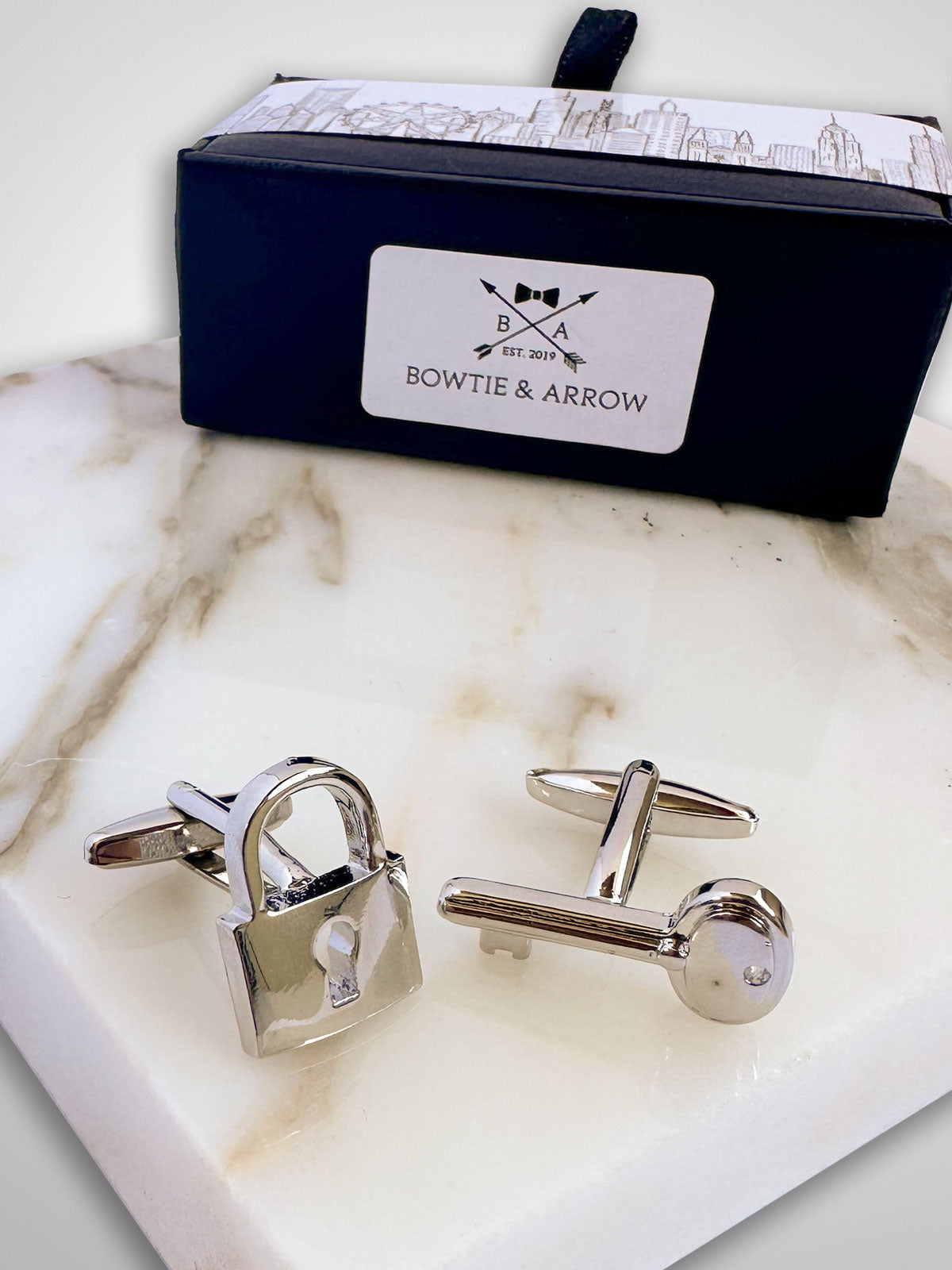 Lock and Key Cufflinks – Bowtie & Arrow