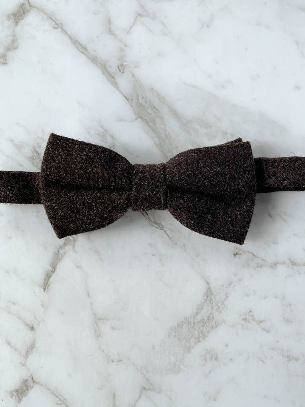 Vermillion & Dark Chocolate Wool Bow Tie Set – Bowtie & Arrow